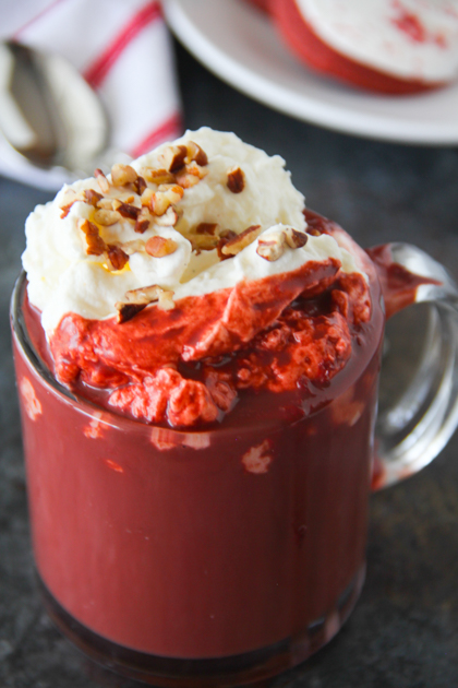 Decadent Red Velvet Hot Chocolate Recipe | Say Grace Blog